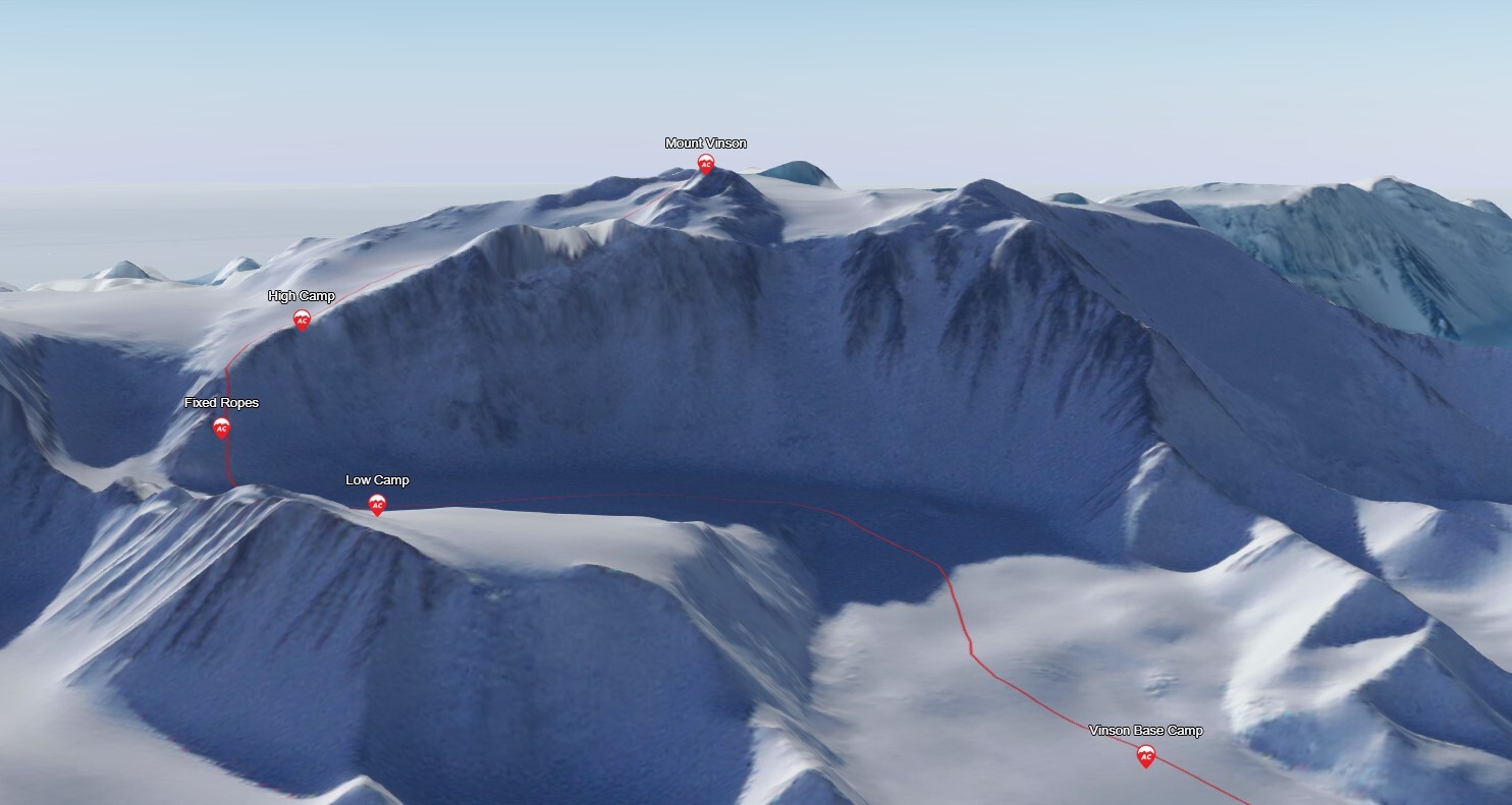 On Top Of Vinson Massif The Highest Peak In Antarctica Vinson Massif